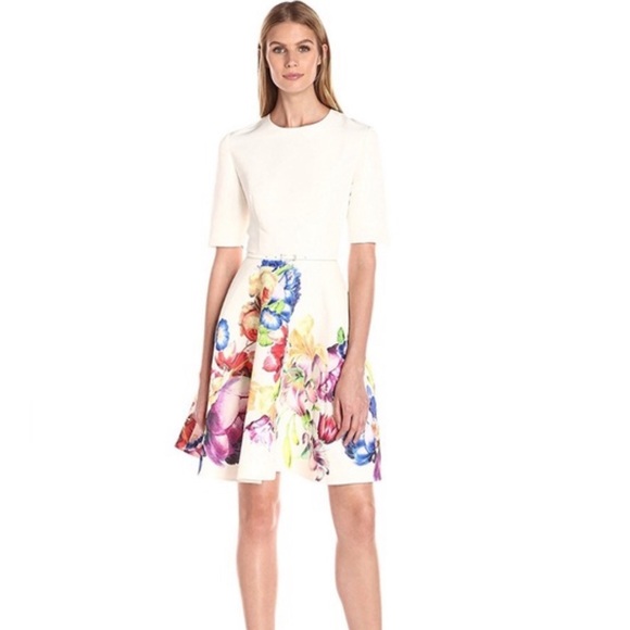 Ted Baker London | Dresses | Ted Baker Tutsi Tapestry Belted Dress Size ...